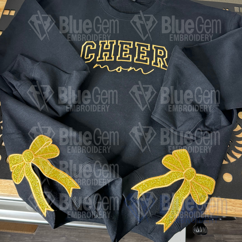 Custom Gildan Side Bow Cut-Out Sweatshirt – Blue Gem Embroidery